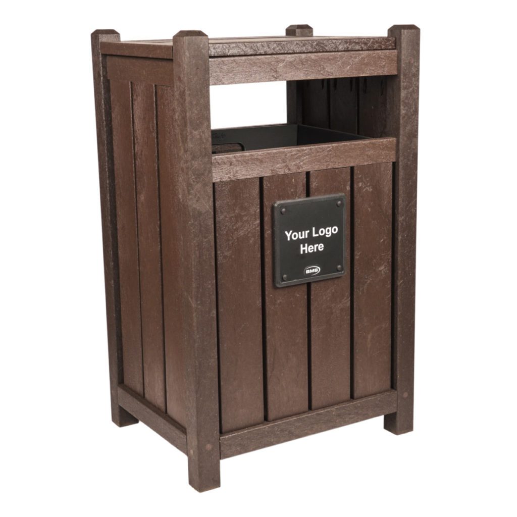 Square EcoPlex Litter Bin | Deluxe Golf Course Bin | BMS Products
