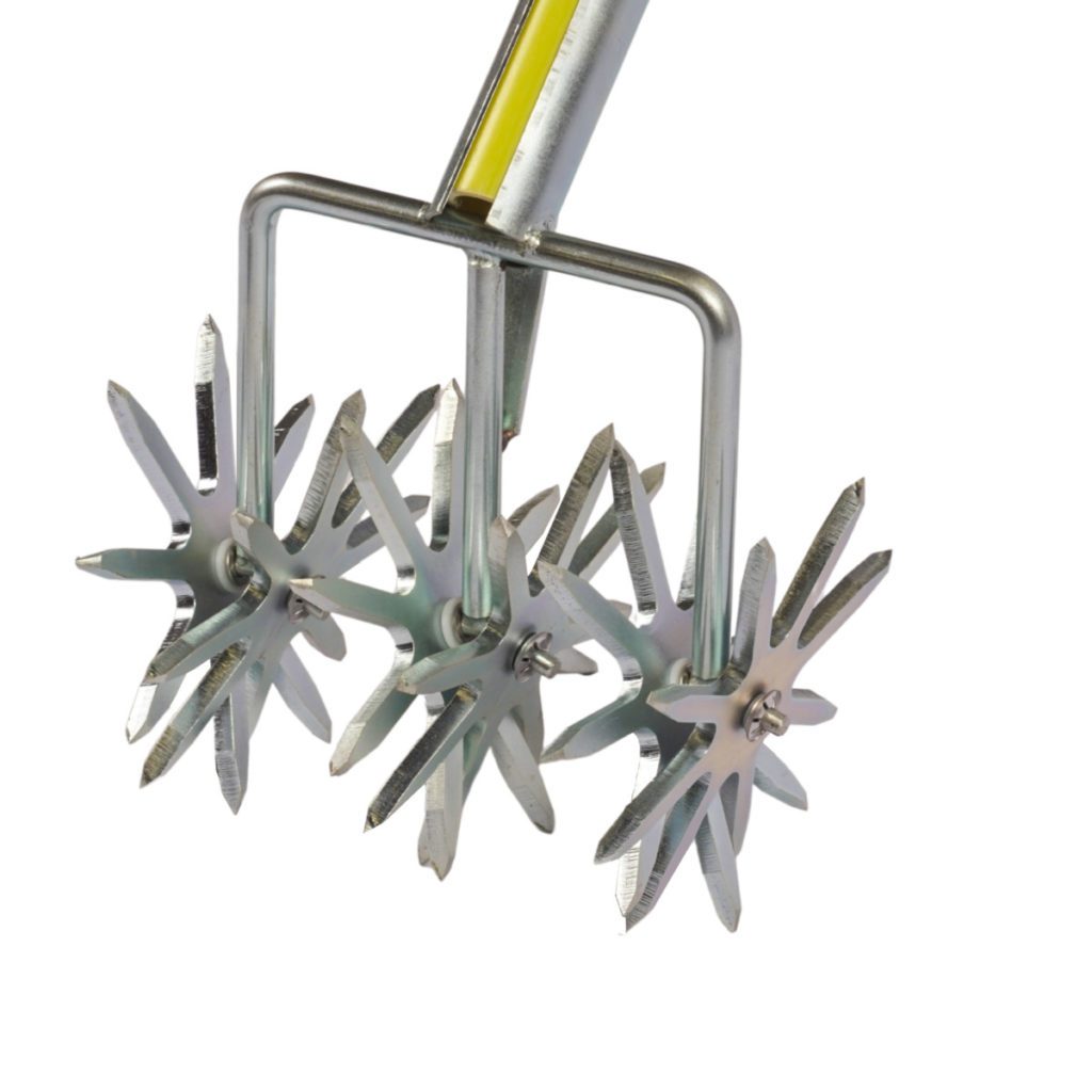 BMS Rotary Hand Lawn Spiker | Lush Green Lawn | BMS Products